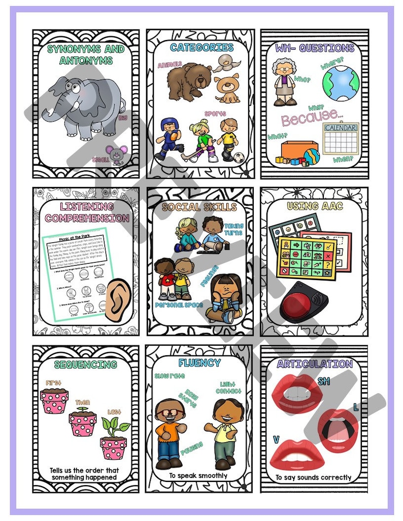 Speech Therapy Room Decor | Groovy Retro Pastels - Etsy