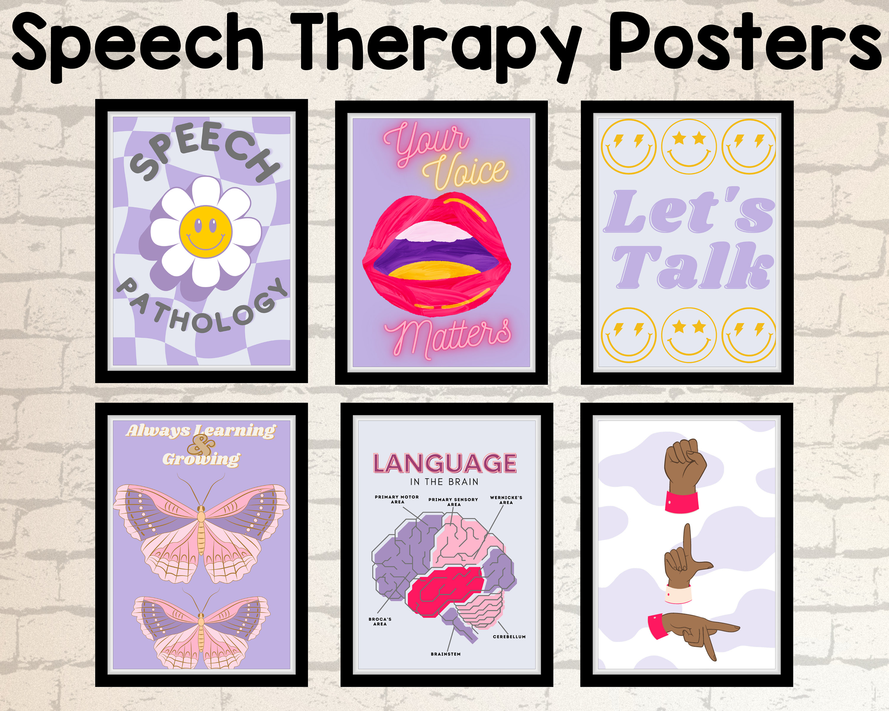 Speech Therapy Posters