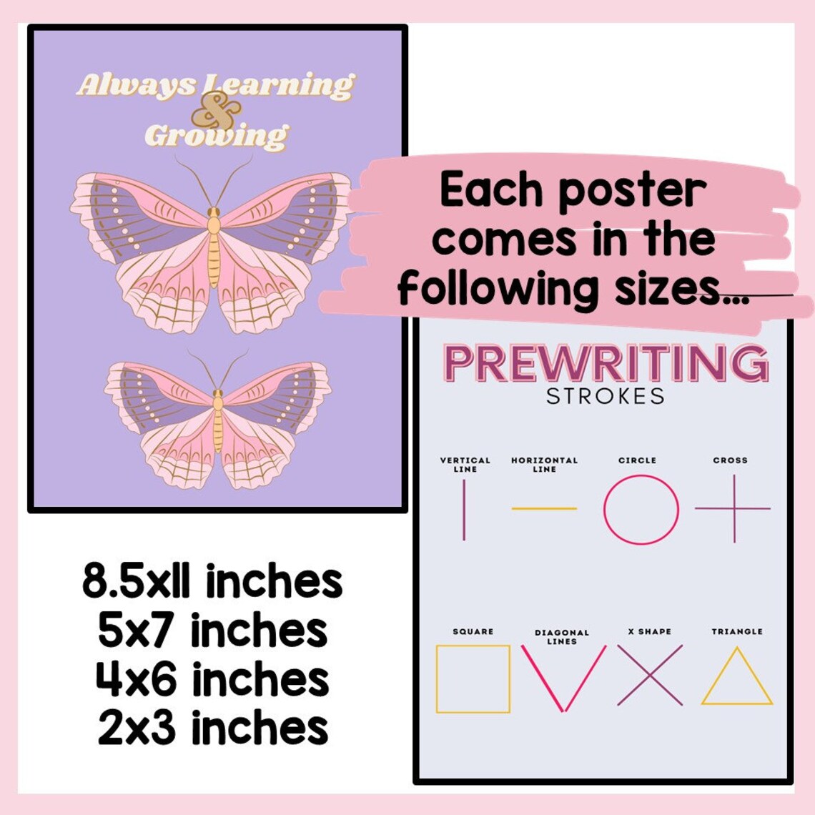 Occupational Therapy Room Posters | Girly Wall Decor - Etsy