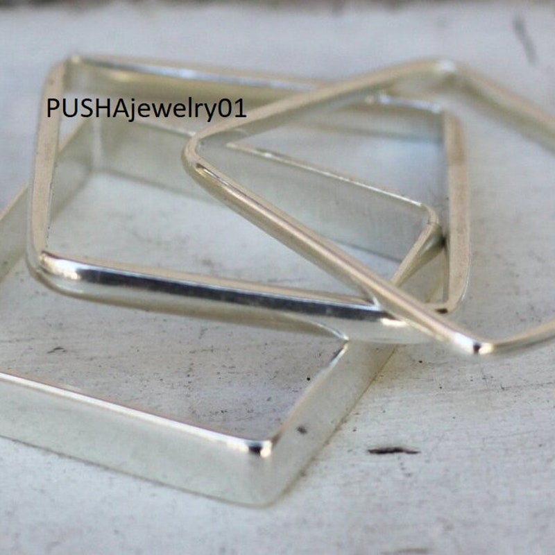 Mens Silver Square Rings - Etsy