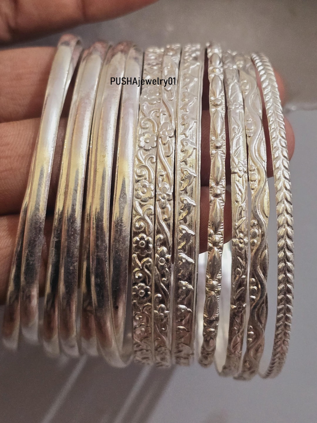 925 Sterling Silver Bangles Amazing 14 Designer Beautiful Bangles ...
