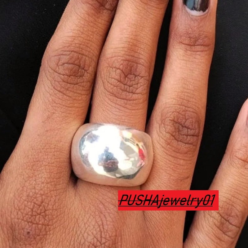 Chunky Silver Ring Ladies - Etsy