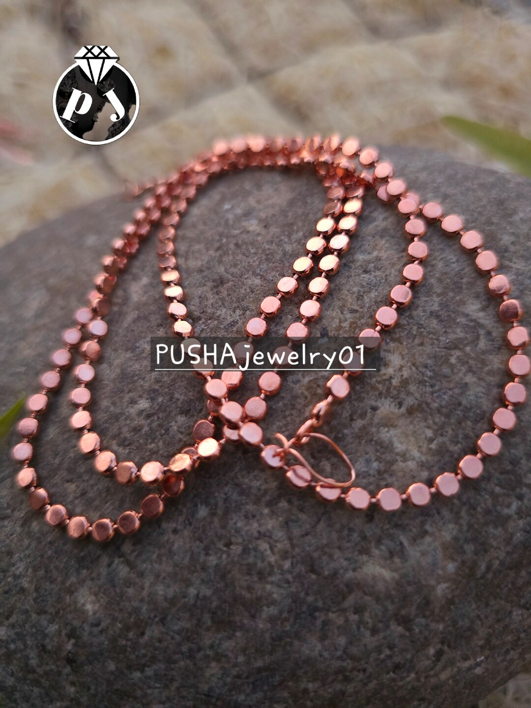 Copper Chain Link Necklace & Bracelet, Casual and Trendy Chain, Copper ...