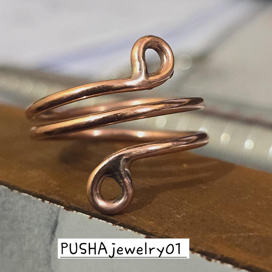 Simple Copper Wire Infinity Ring, Everlasting Love Ring, Forever Ring ...