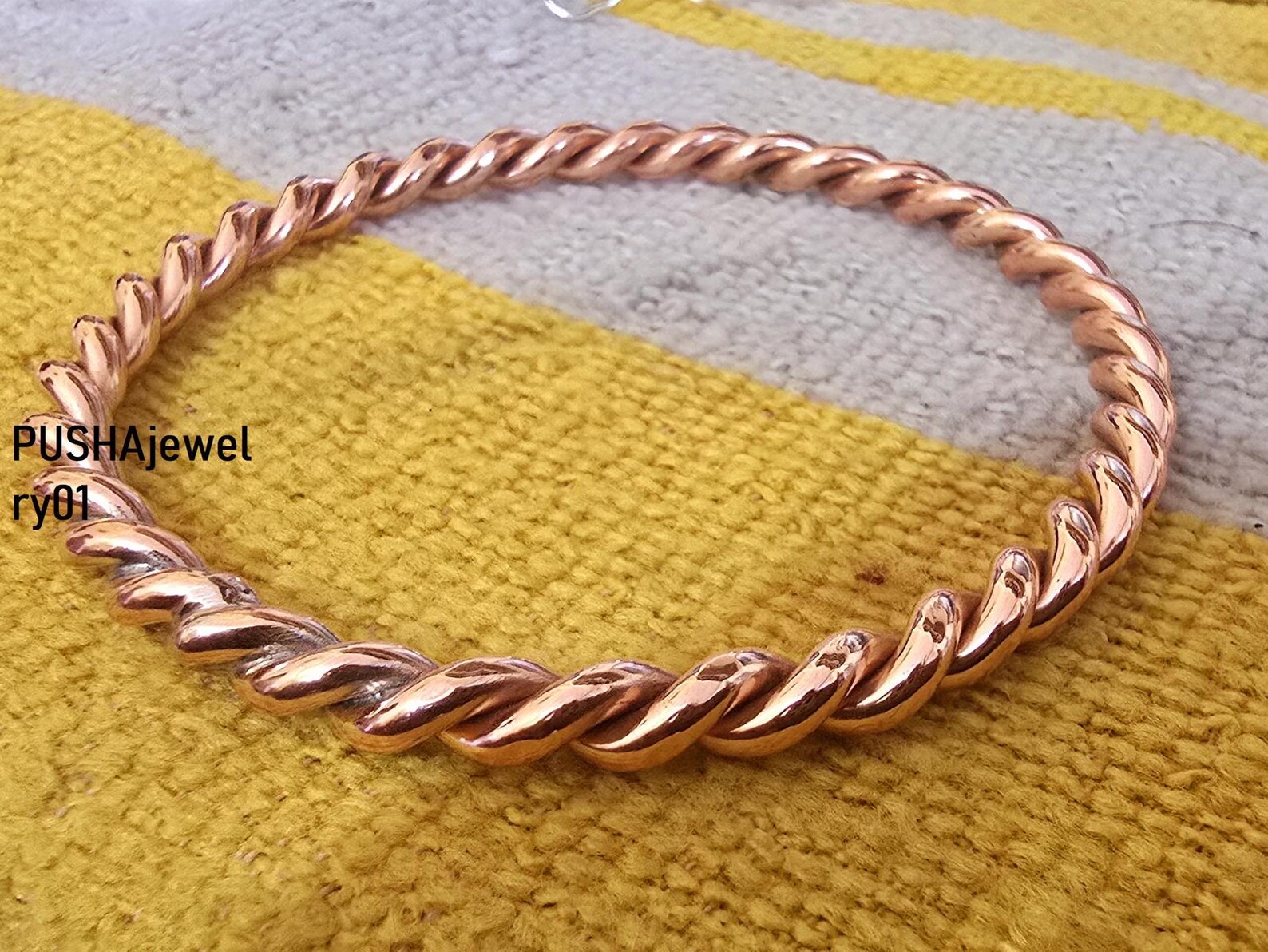 Tensor Copper Bracelet ,copper Stacking Twisted Bangle, Spiral Copper ...