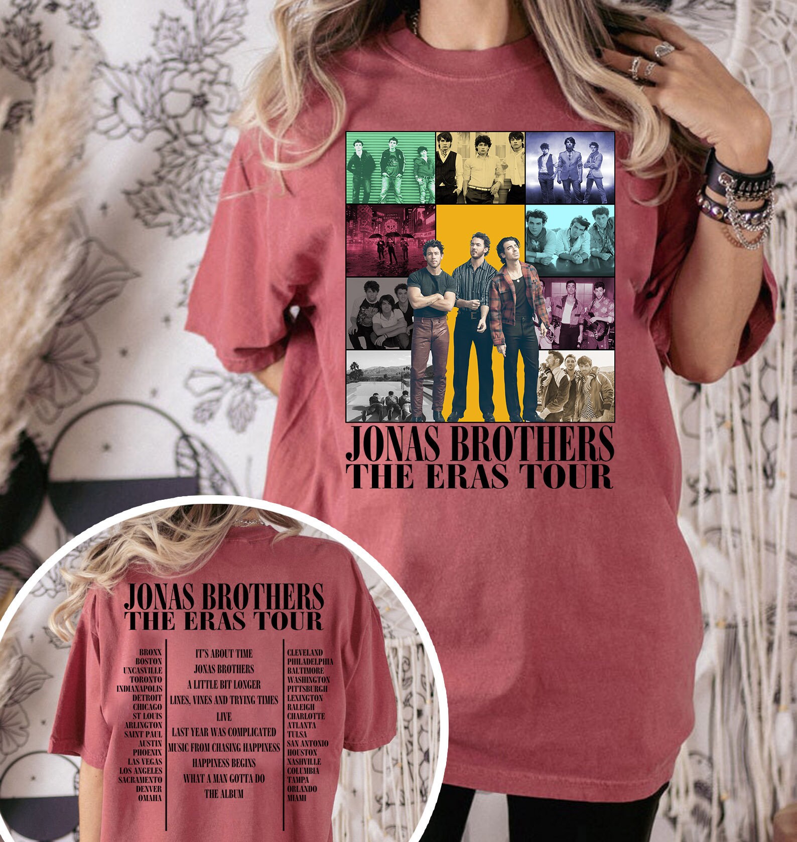 Retro Jonas Brothers The Eras Tour Shirt, Jonas Brother Merch