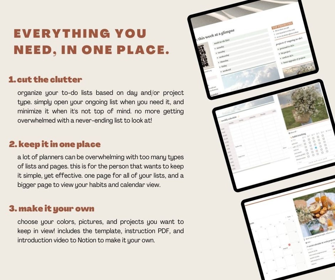 The Ultimate One-page Work Life Dashboard: ADHD Friendly - Etsy