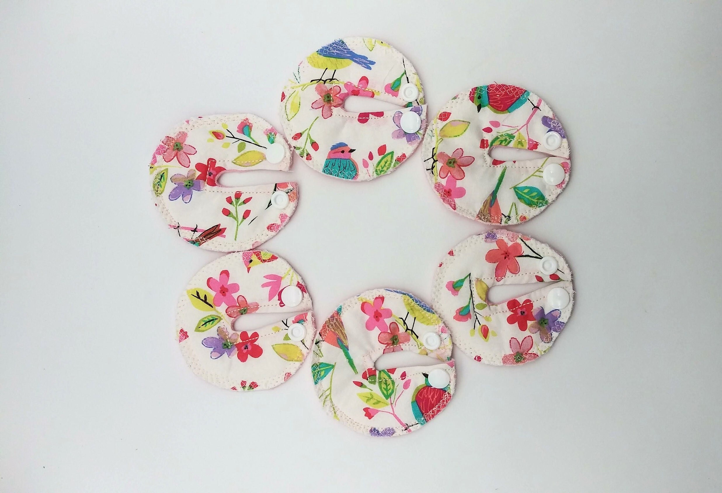 G Tube Pads Pack of 6 / Tubie Pads / Flowery G Tube Pads / Feeding Tube ...