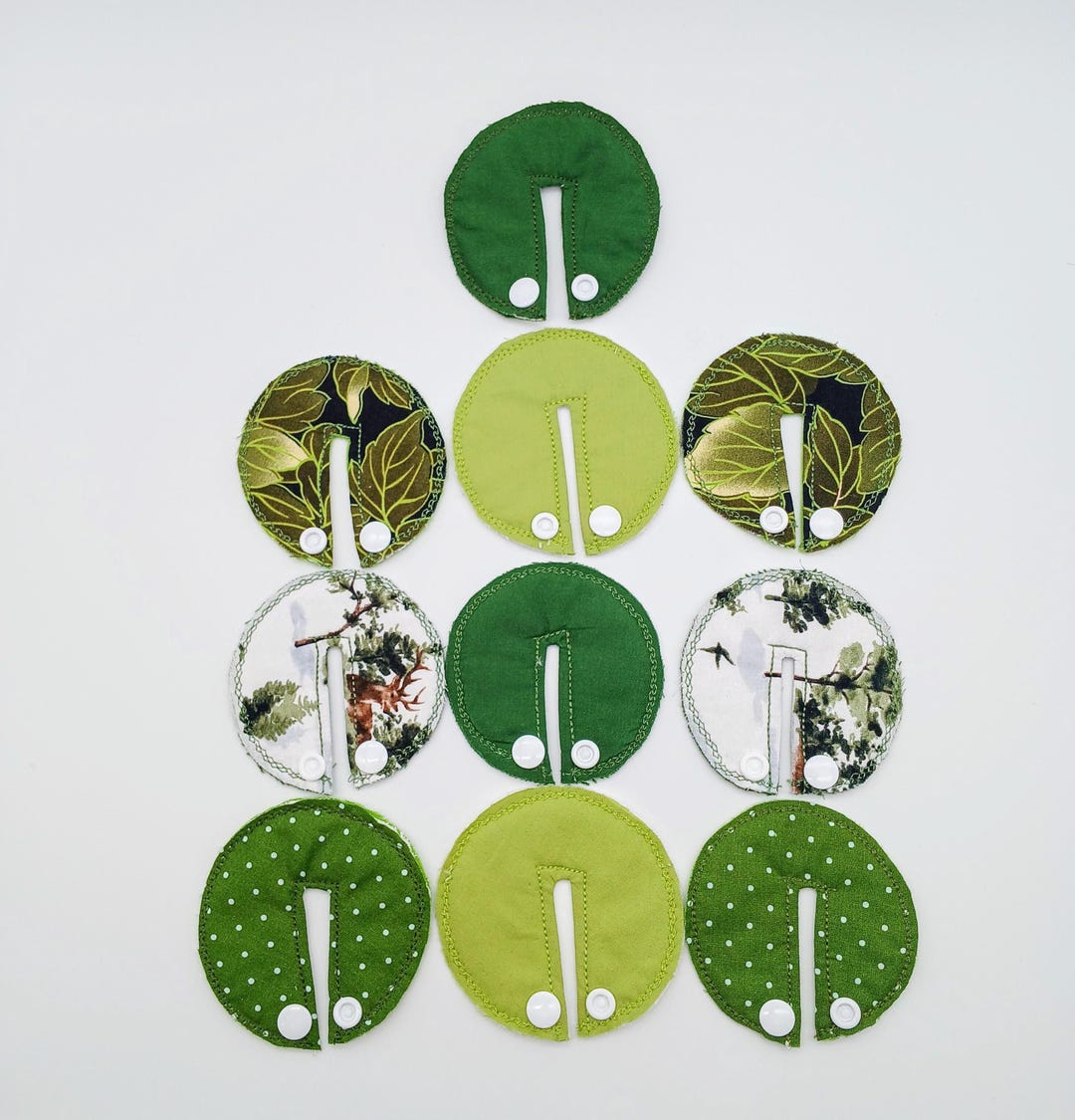 G Tube Pads Pack of 10 / Green Assorted Tubie Pads / G Tube Pads ...