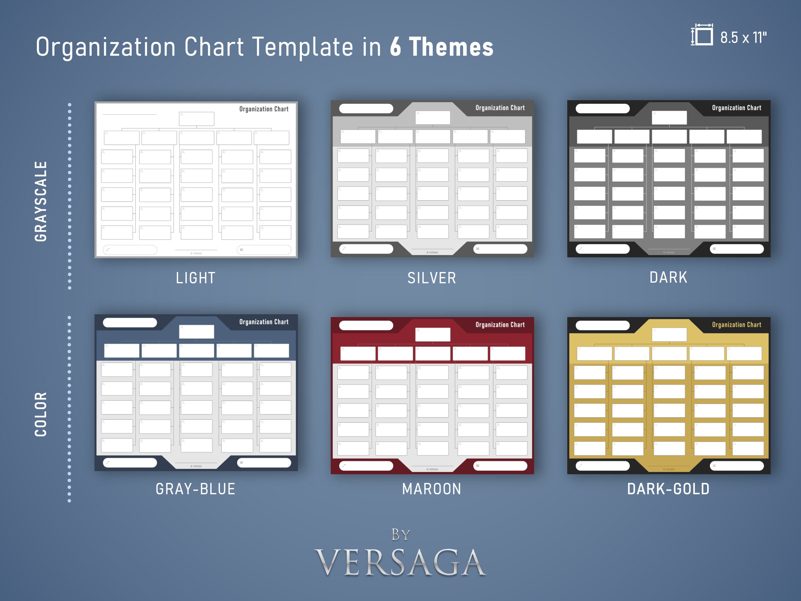 Organization Chart Template - Etsy
