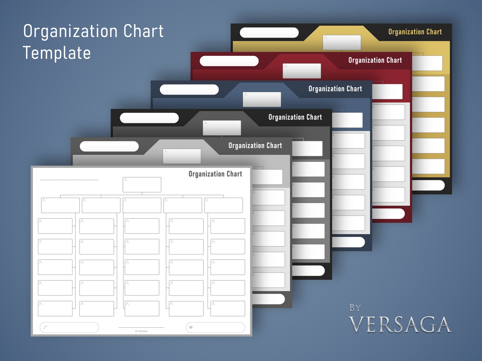 Organization Chart Template - Etsy