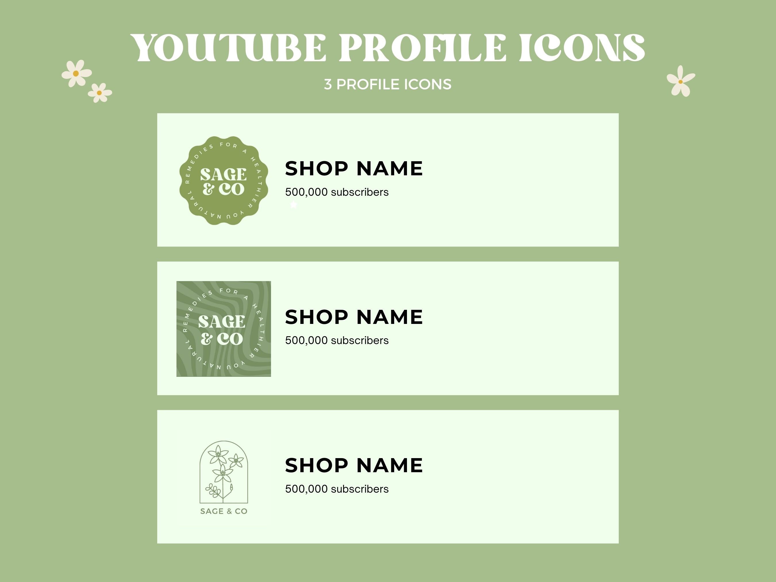 Youtube Bundle Template -retro Garden Herbal Bundle in Youtube Channel ...