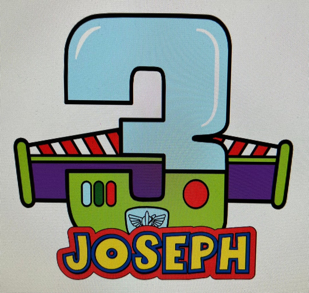 Toy Story Inspired Cake Topper, Customizable Age, Buzz Topper, 3-D ...