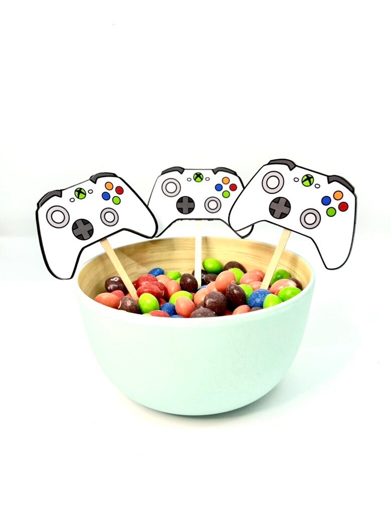 Game Controller Cupcake Toppers, Gaming Party, - Etsy