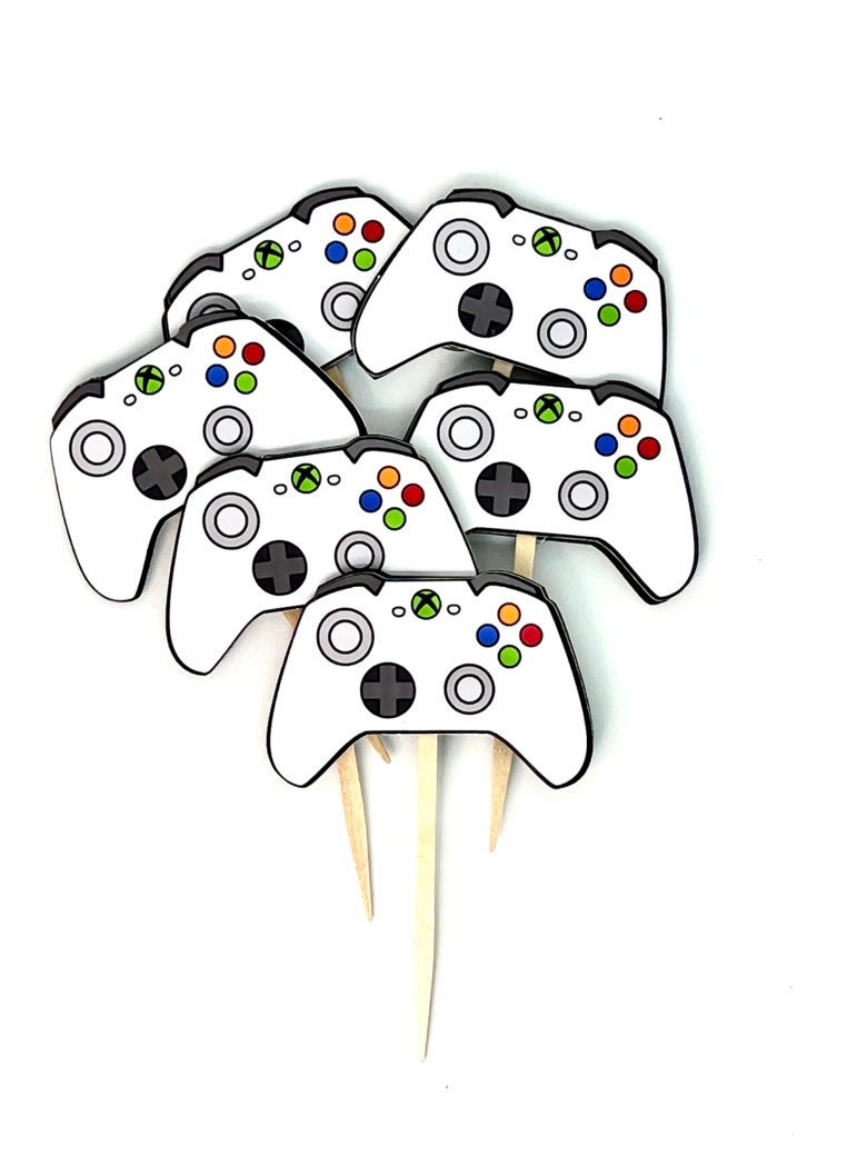 Game Controller Cupcake Toppers Gaming Party - Etsy