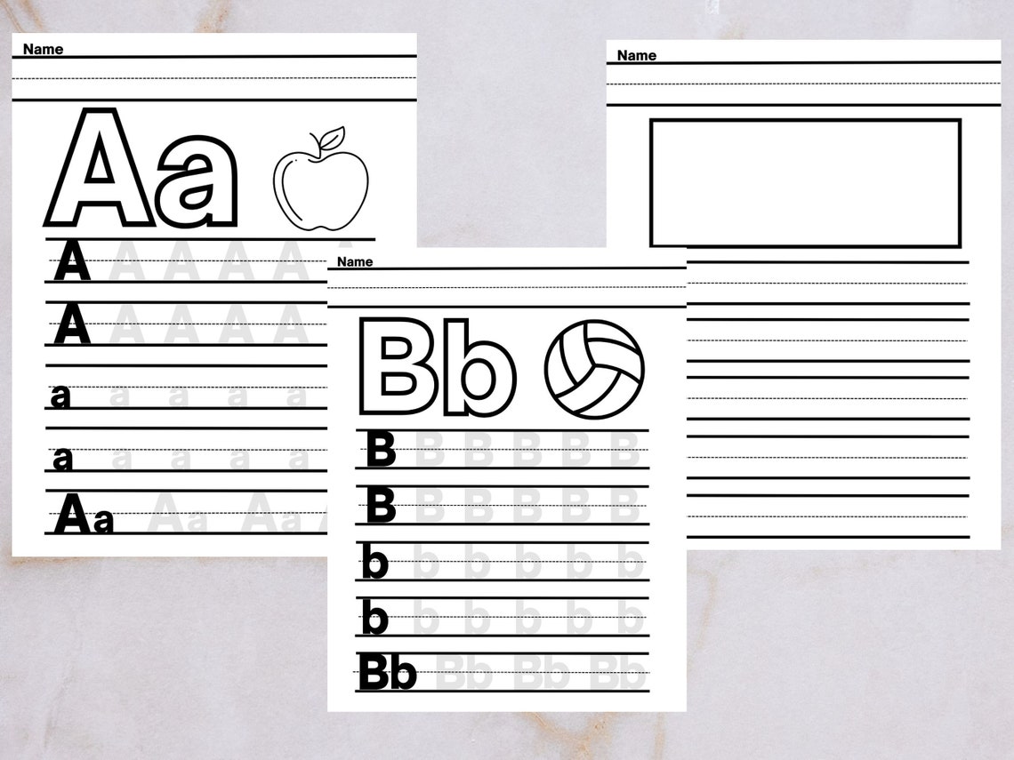 Upper & Lowercase Alphabet Letter Printable Worksheets, Toddler ...