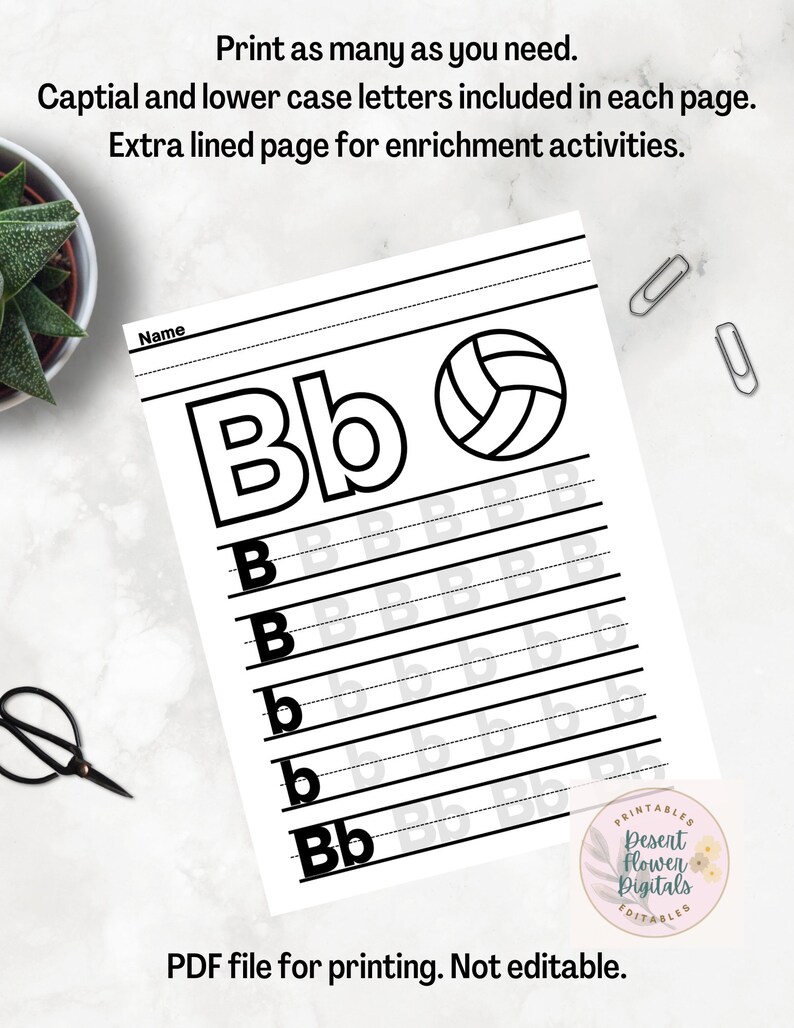 Upper & Lowercase Alphabet Letter Printable Worksheets - Etsy Upper & Lowercase Alphabet Letter Printable Worksheets - Etsy