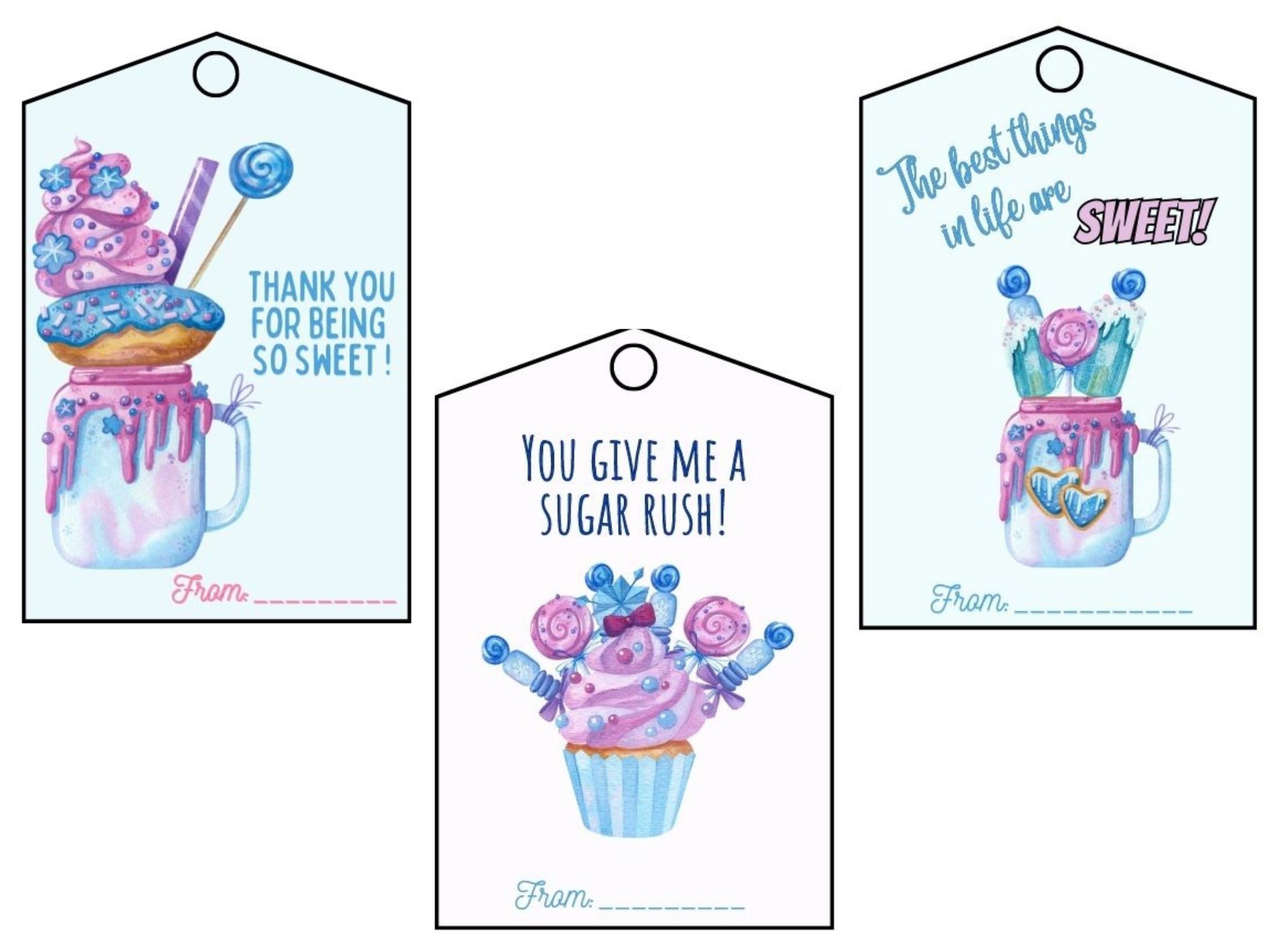 Printable Gift Tags, Happy Birthday Gift Tags, Sweet Gift Tags, Party ...