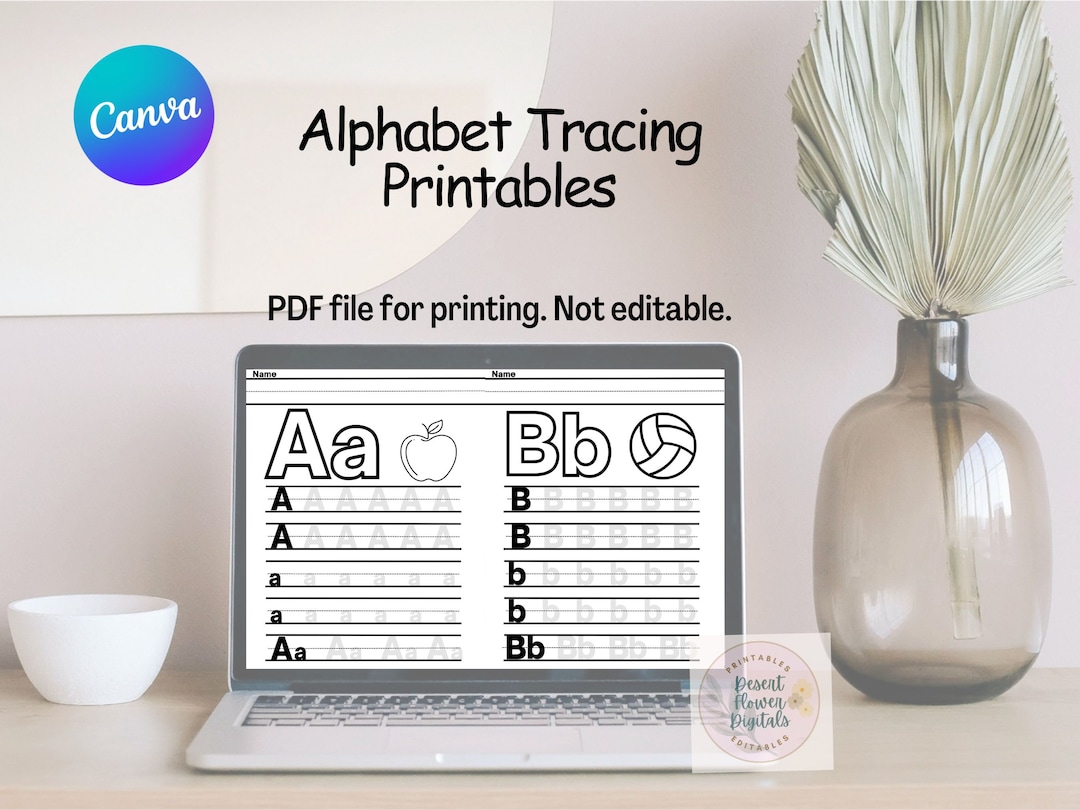 Upper & Lowercase Alphabet Letter Printable Worksheets, Toddler ...