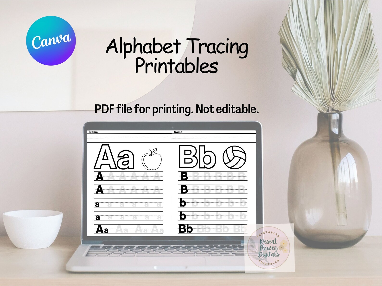Upper & Lowercase Alphabet Letter Printable Worksheets, Toddler ...