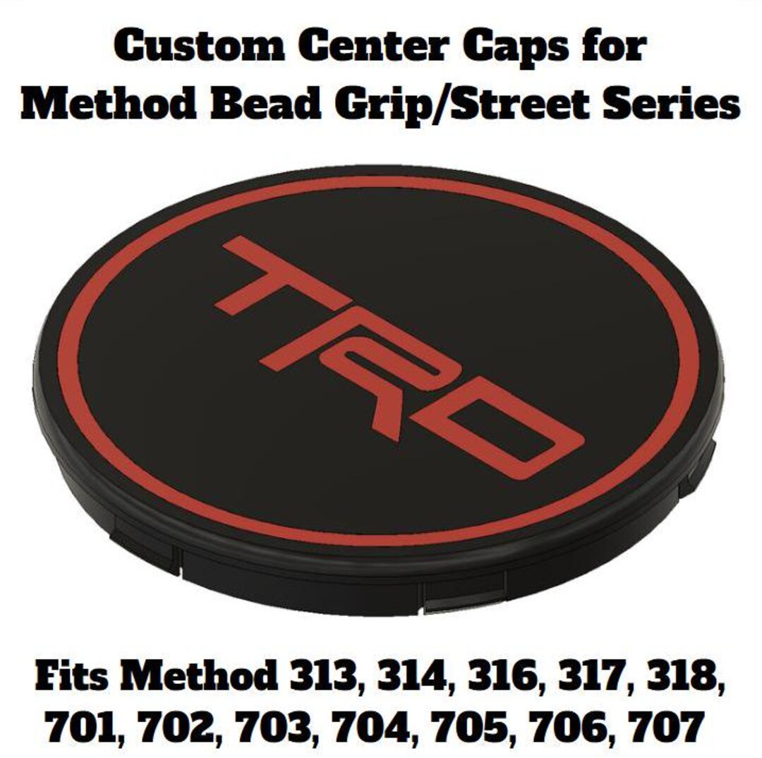 Custom TRD Style Center Caps for Method Bead Grip/street Series Wheels ...