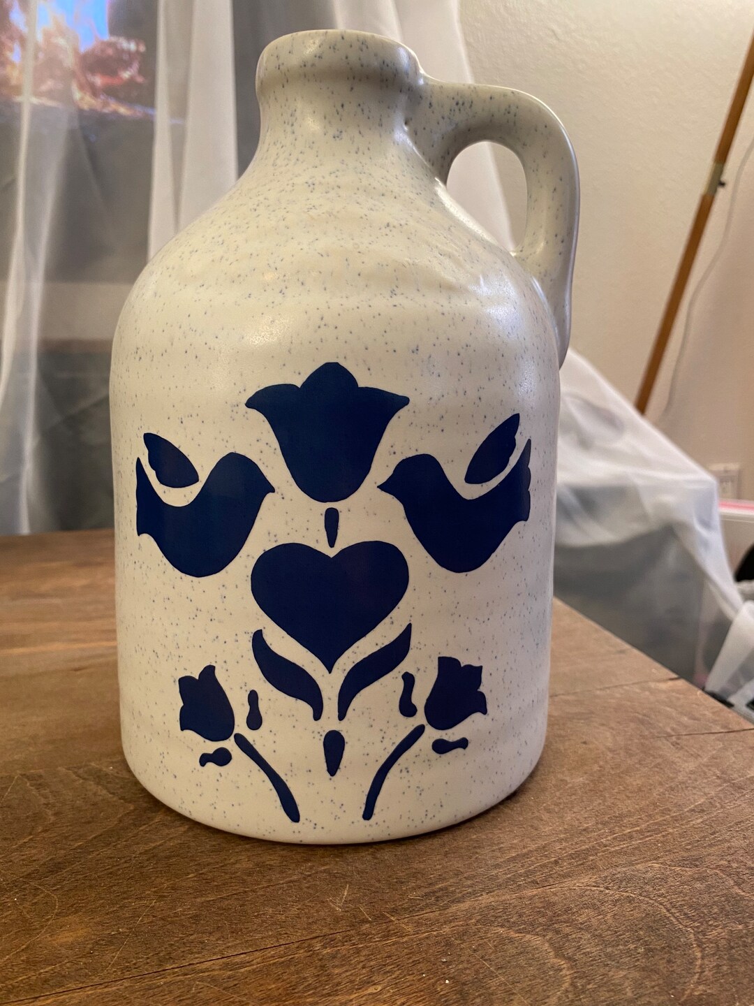 Vintage Harris Pottery Stoneware Jug With Birds - Etsy