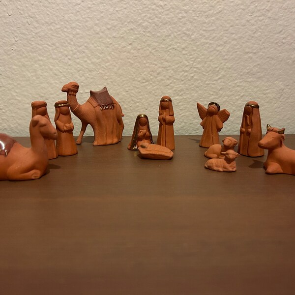 Terracotta Nativity - Etsy