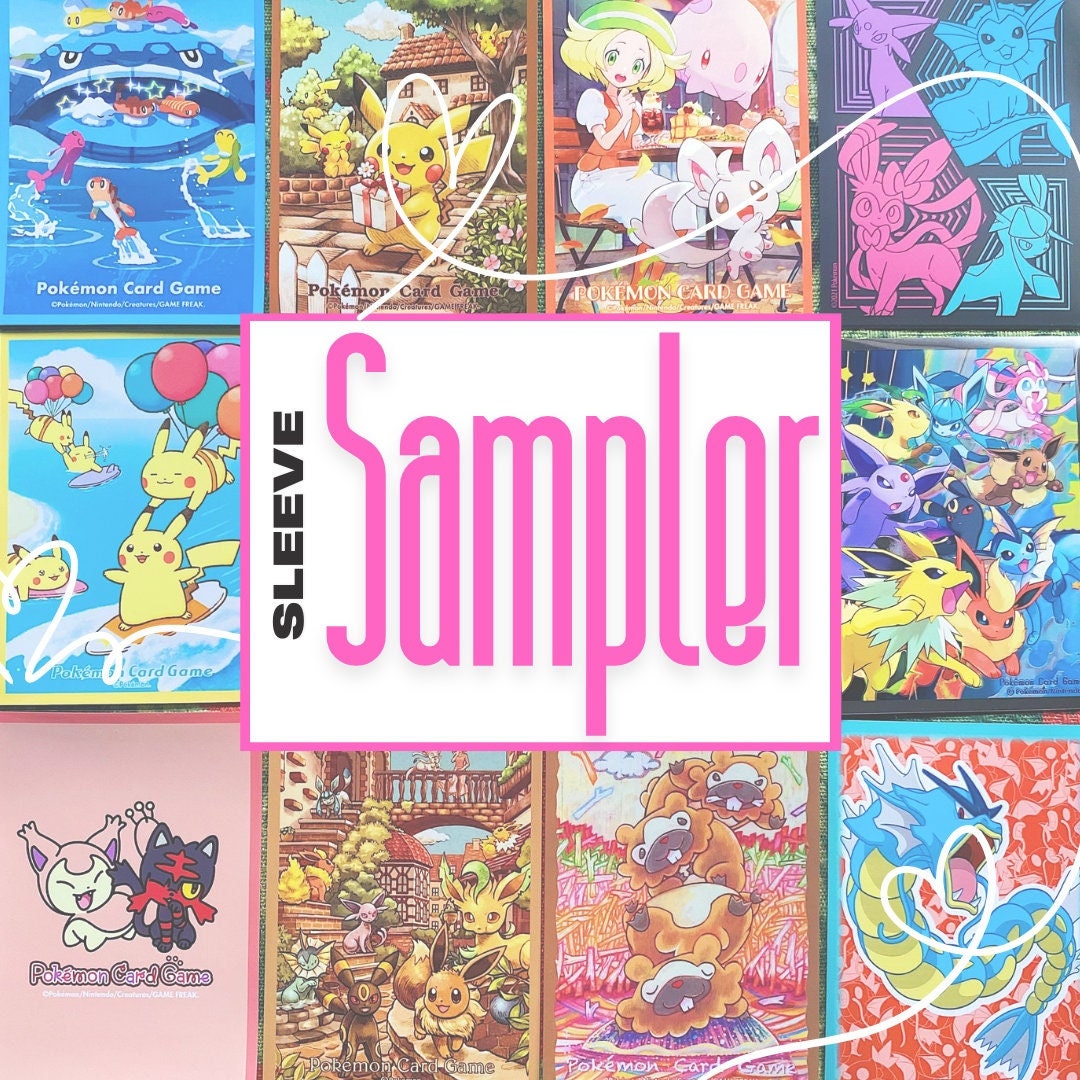 Pokemon Sleeve Sampler 34 Different Official Japanese and English ...