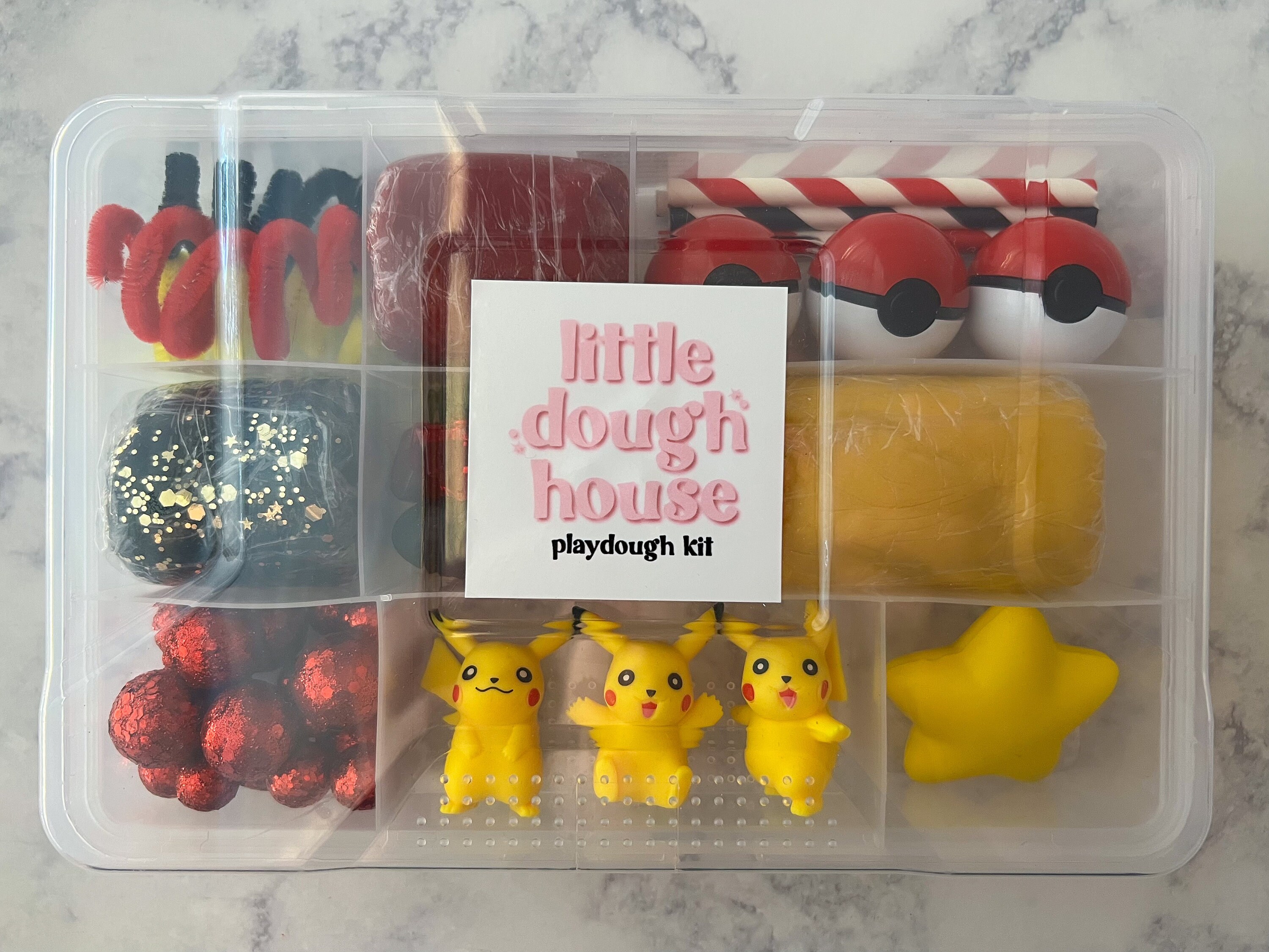 Pikachu Playdough Kit Pokemon Playdough Kit - Etsy