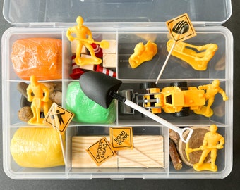 Construction Playdough Kit - Etsy