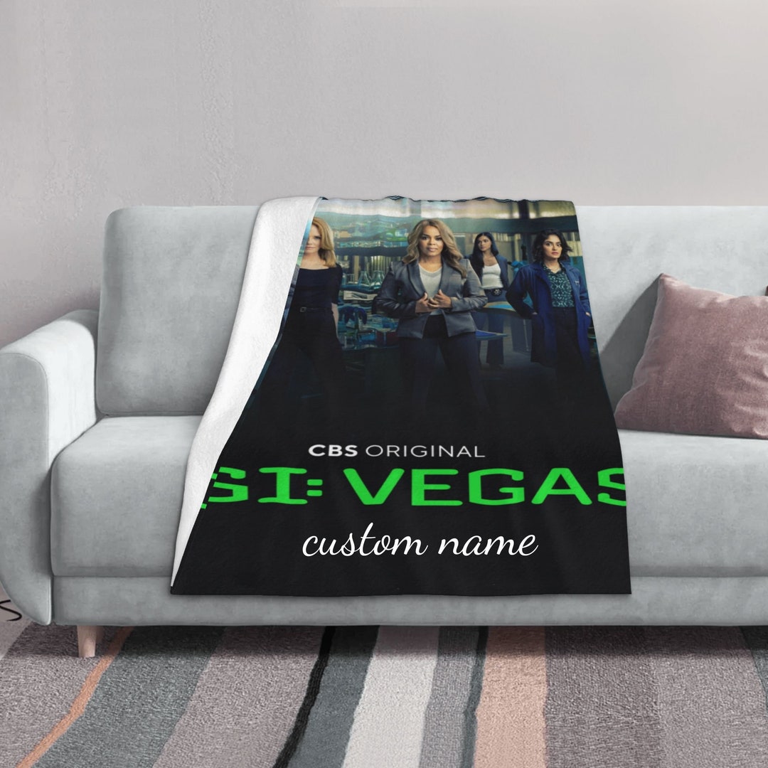 Two Layers Blanket Csi:vegas Custom Name Printed Bedspread Sofa Covers ...