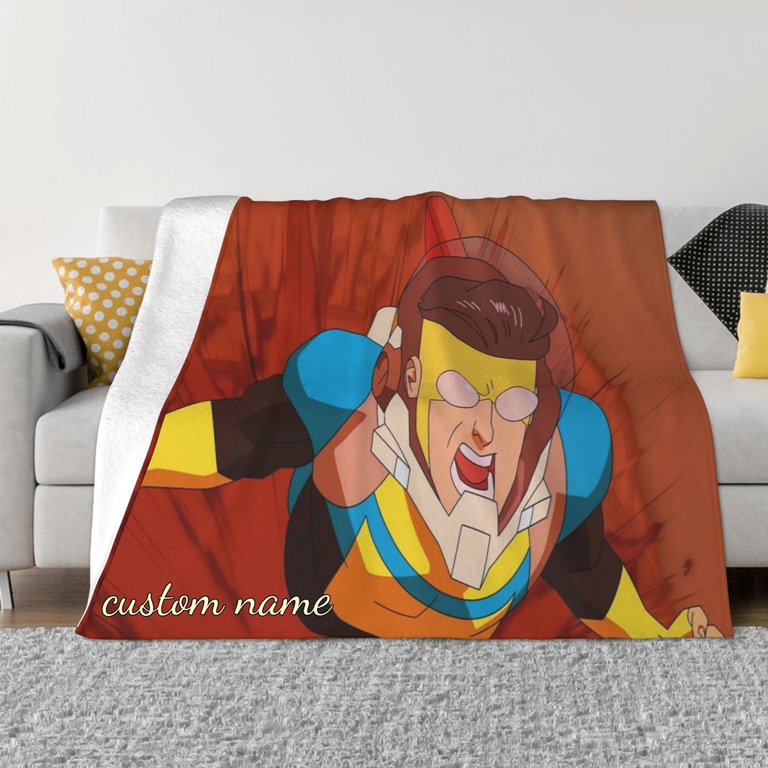 Two Layers Blanket Invincible Custom Name Printed Bedspread Sofa Covers ...