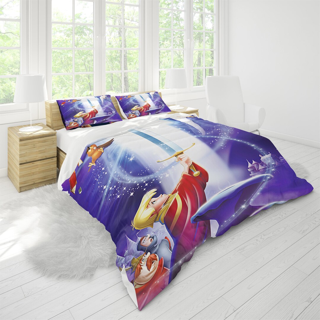 The Sword in the Stone Three Piece Printed Fashion Pattern Bedding Set ...