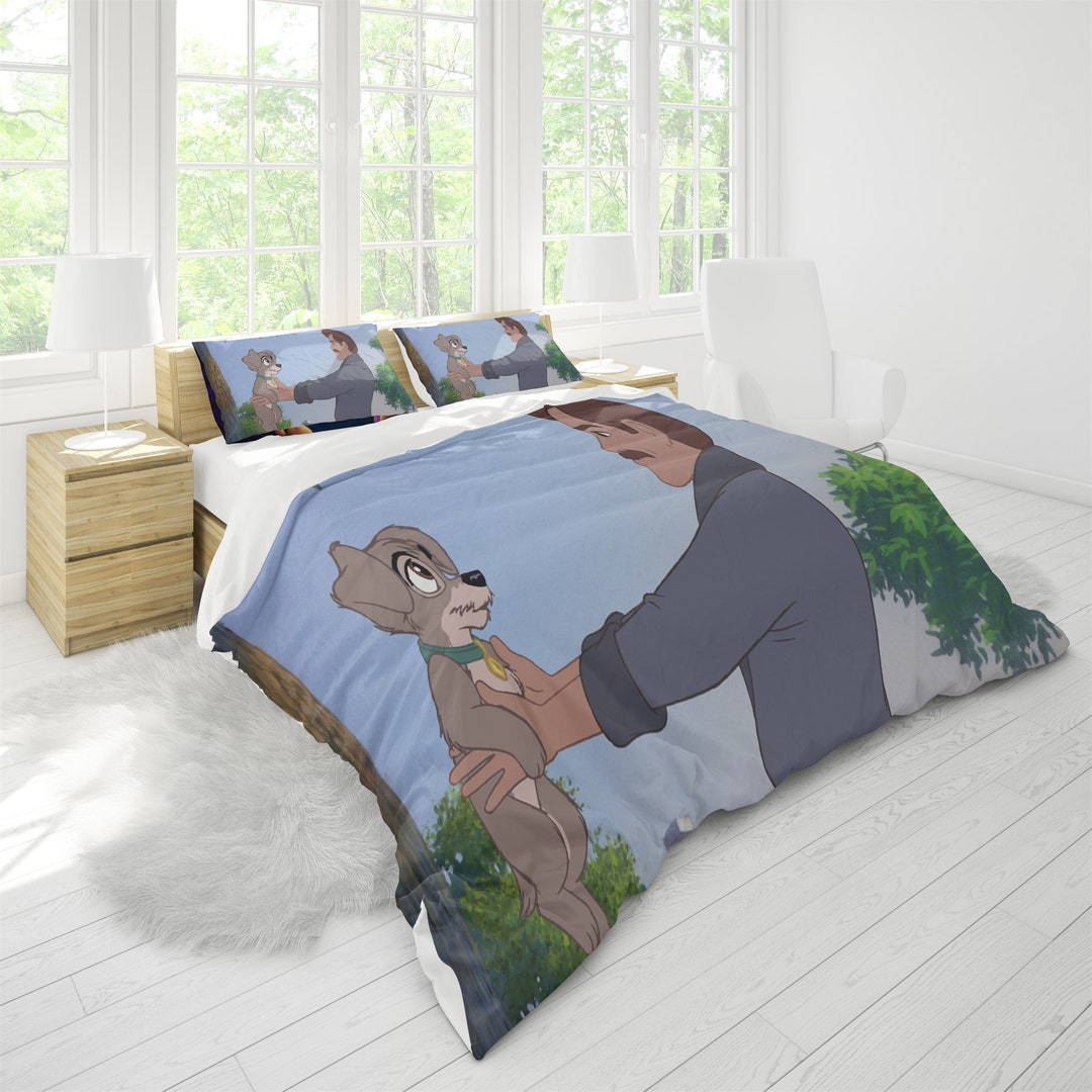 Lady and the Tramp Three Piece Printed Fashion Pattern Bedding - Etsy