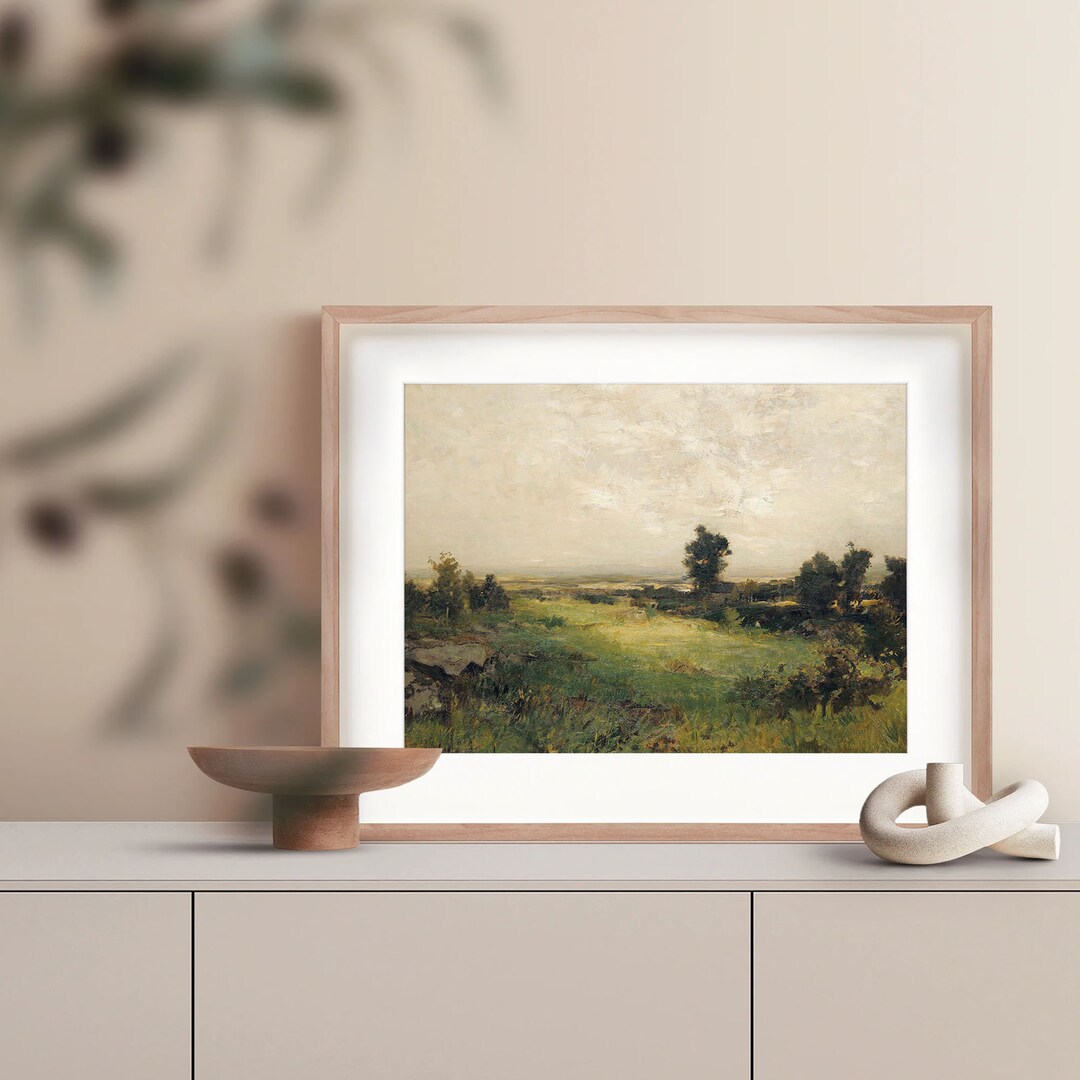 Hidden Valley Art Print, Vintage Moody Landscape, Heirloom Collection ...