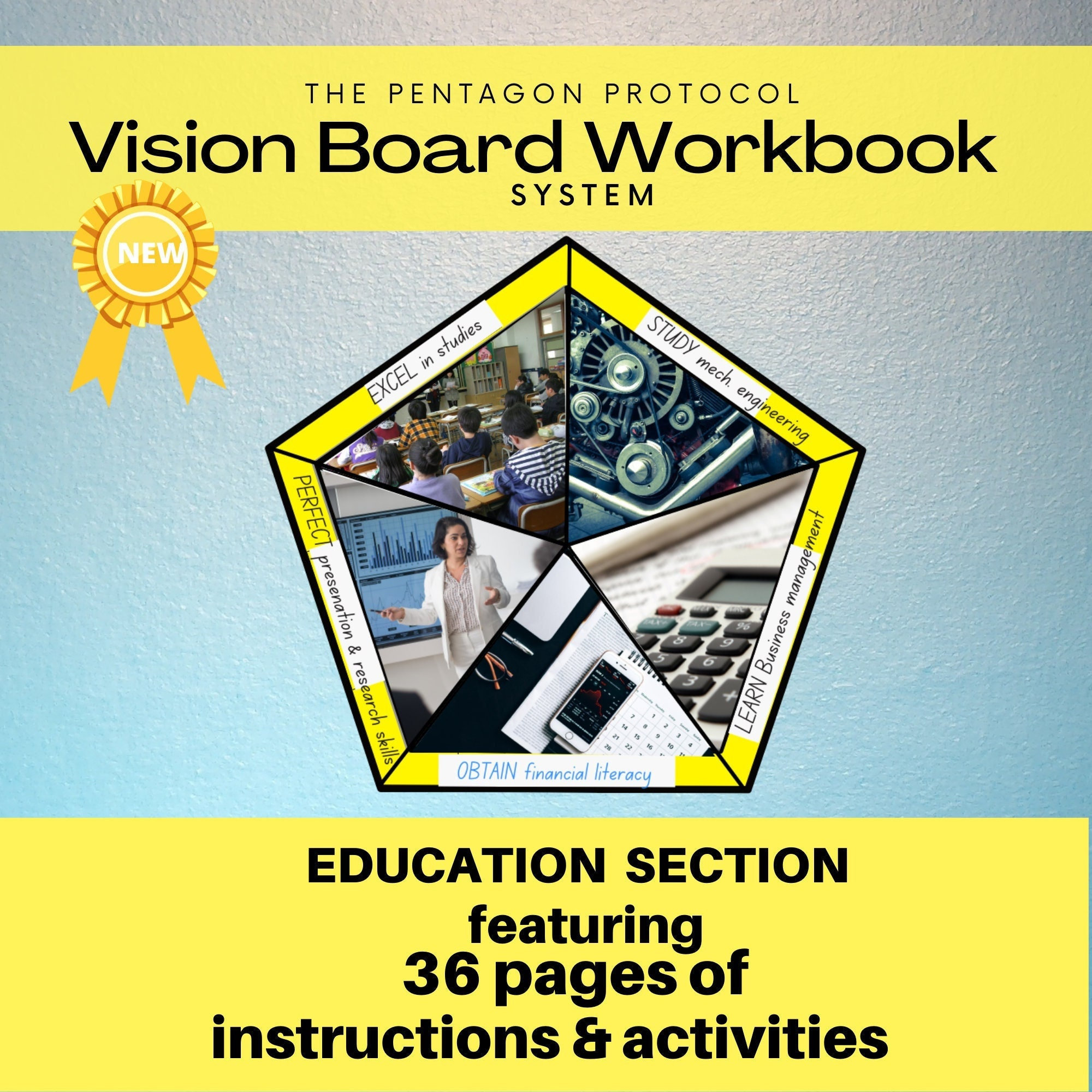 EDUCATION VISION BOARD Workbook – Printable | Education Goals and ...