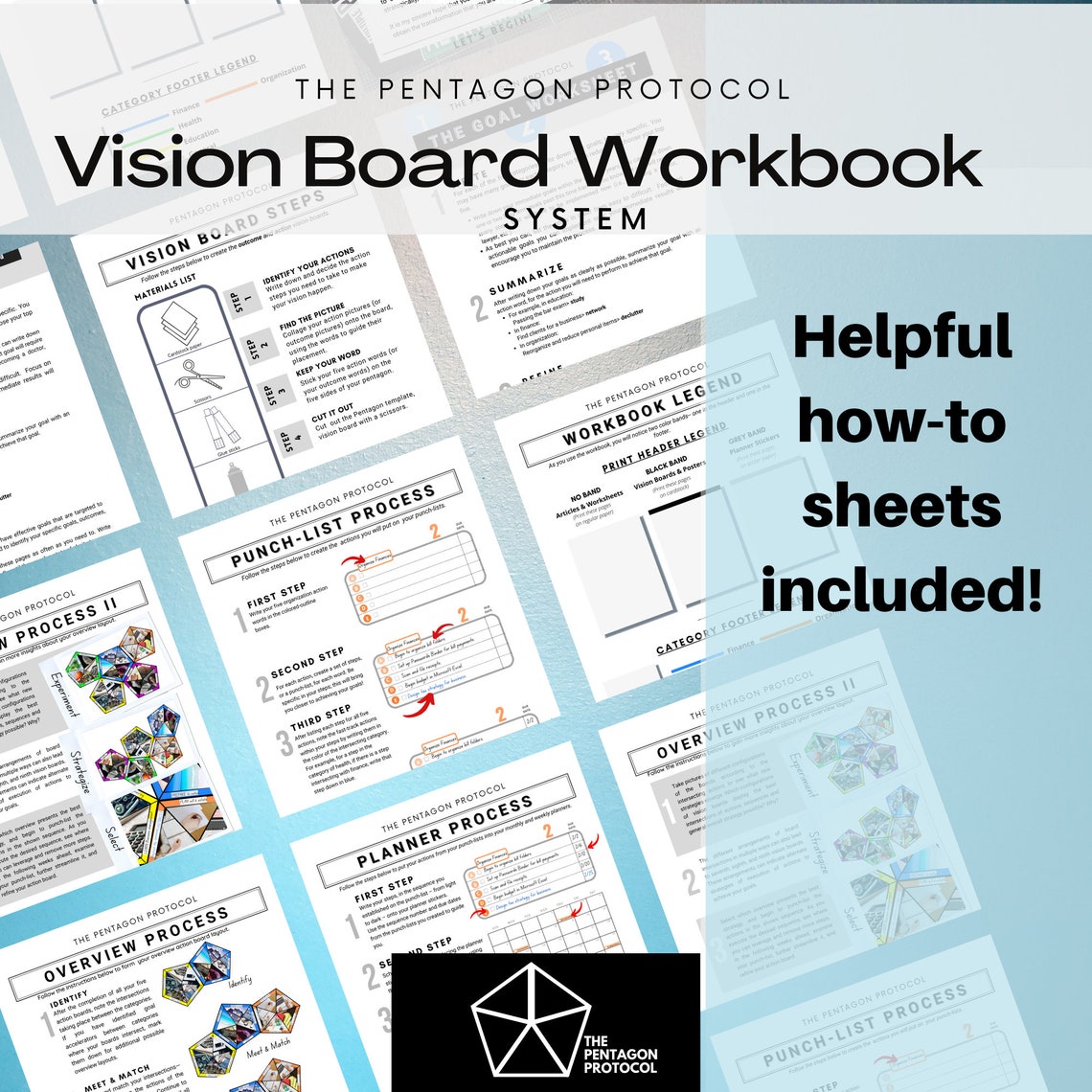 2023 FULL VISION BOARD Workbook Printable Printable Vision Board Kit ...