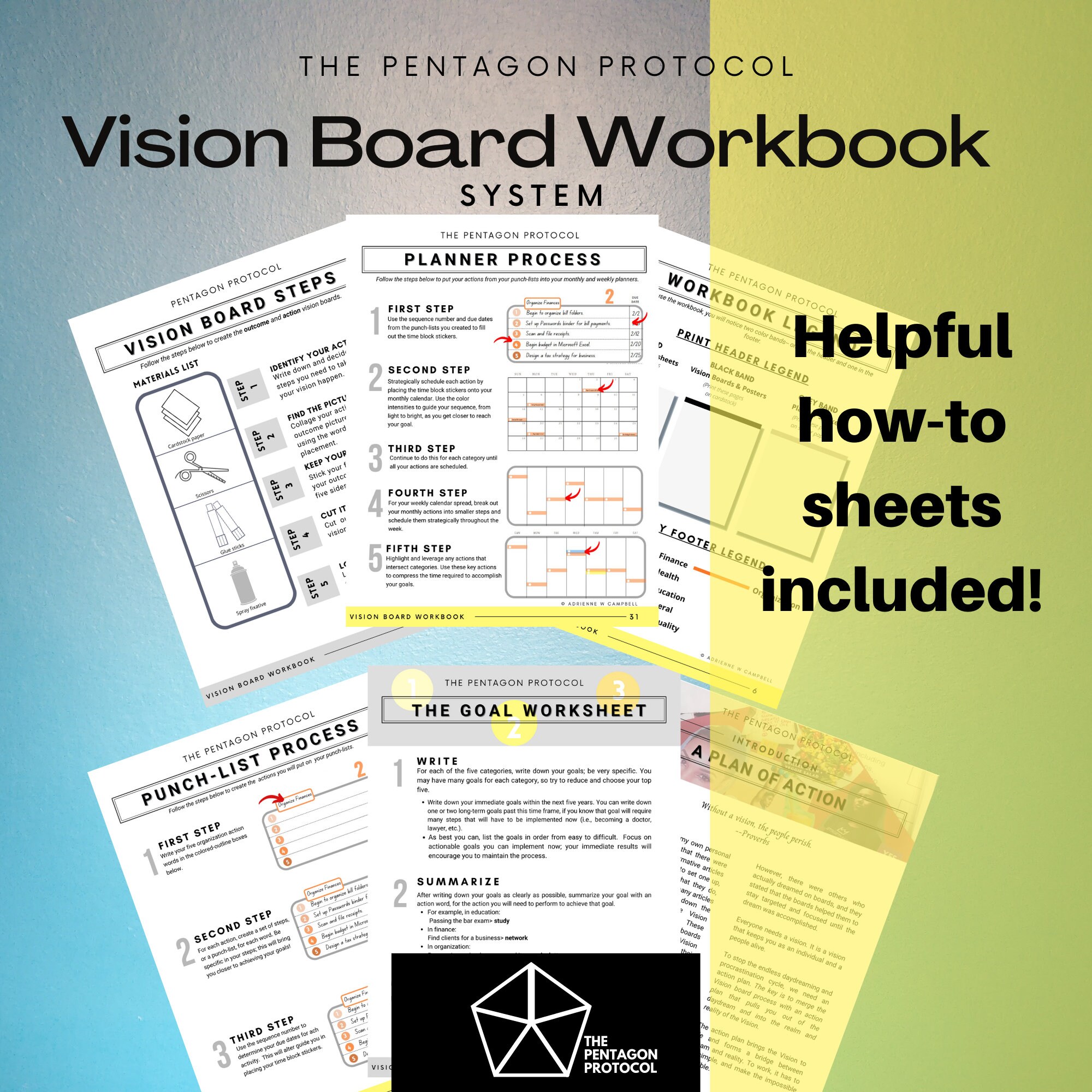 EDUCATION VISION BOARD Workbook – Printable | Education Goals and ...