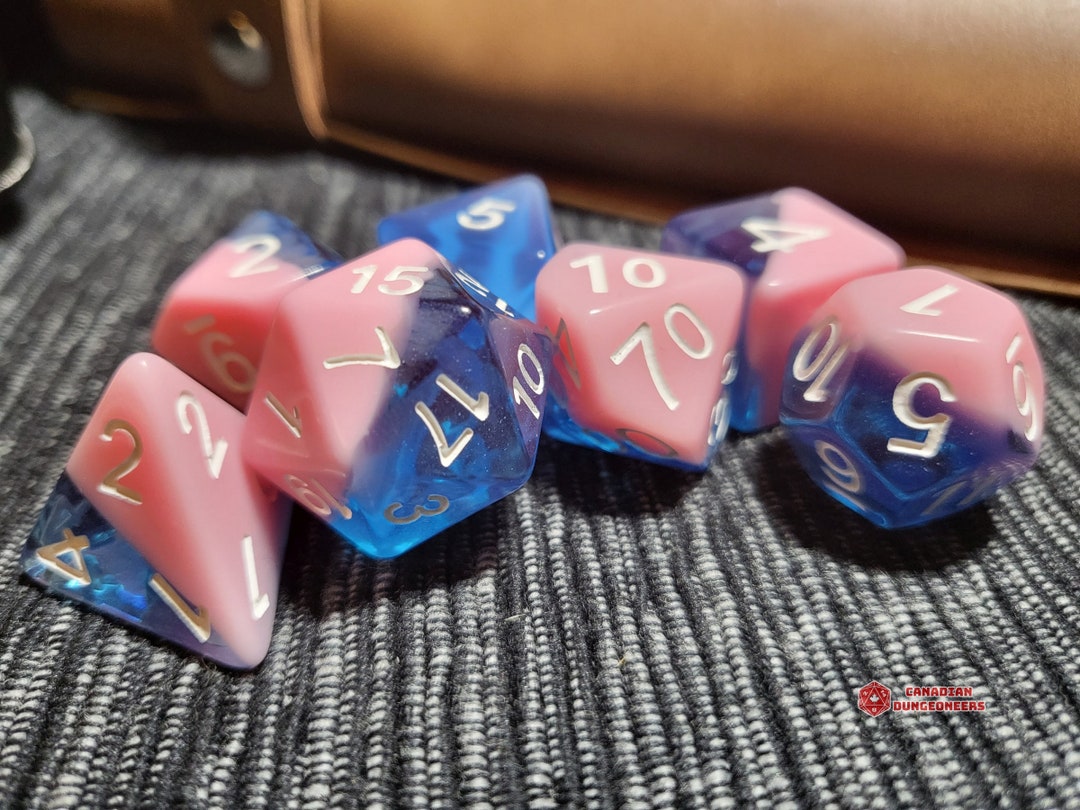 Pink Tea Slush | Dungeons and Dragons | DND Dice Set | D&D | Role ...