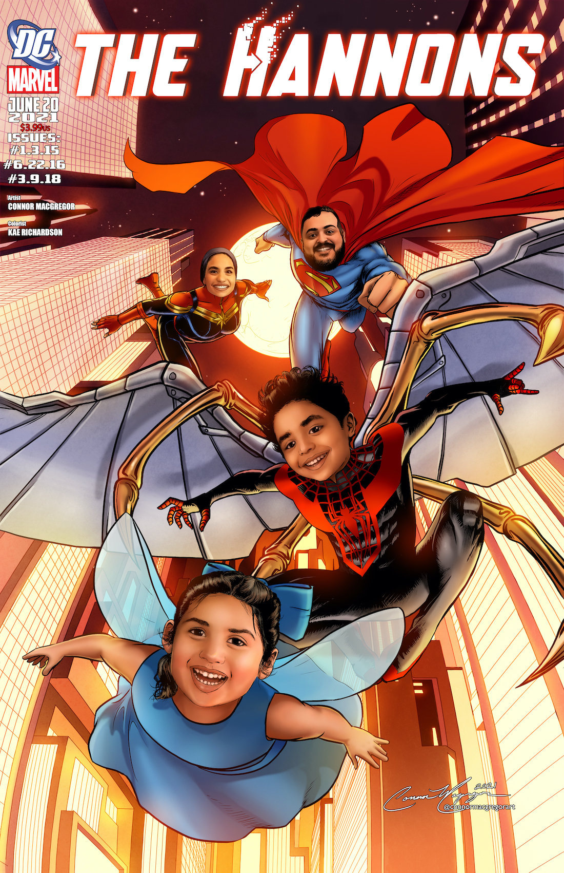 Custom Superhero Portrait Custom Comic Cover Personalized - Etsy