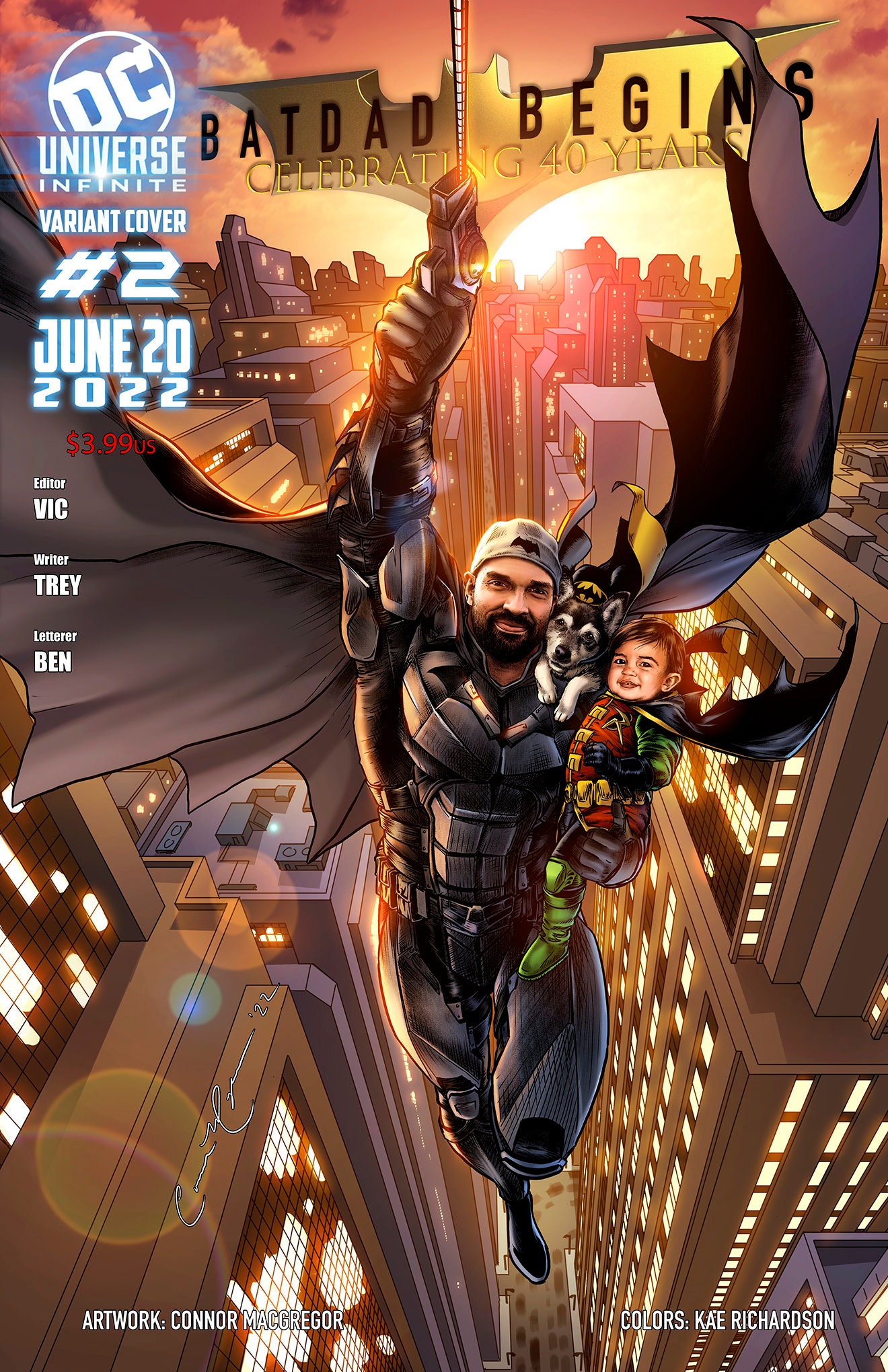 Custom Superhero Portrait, Custom Comic Cover, Personalized Comic Cover ...