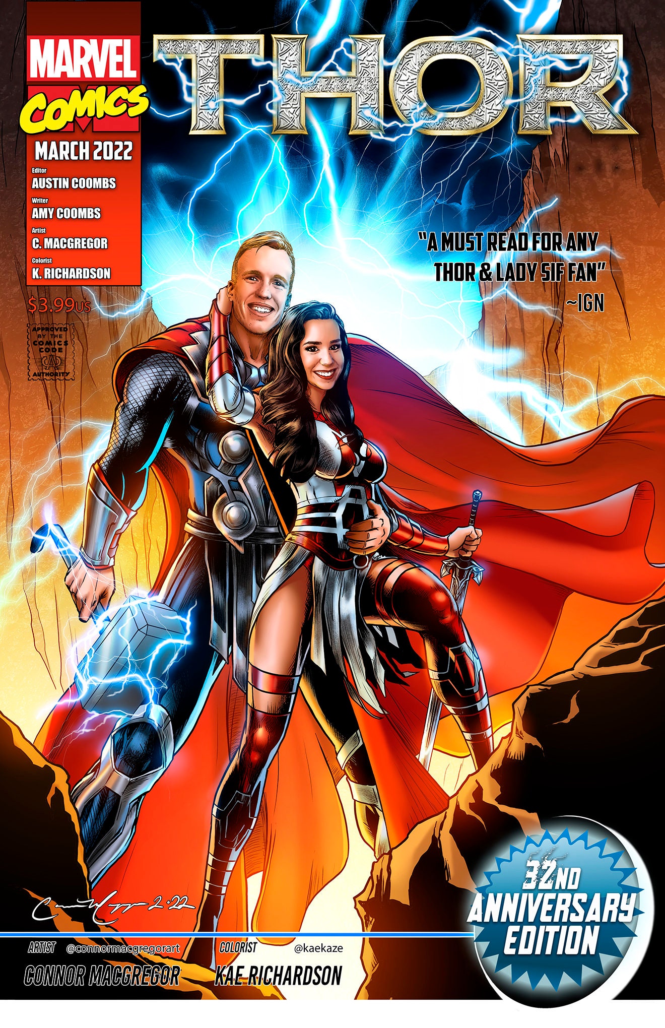 Custom Superhero Portrait, Custom Comic Cover, Personalized Comic Cover ...