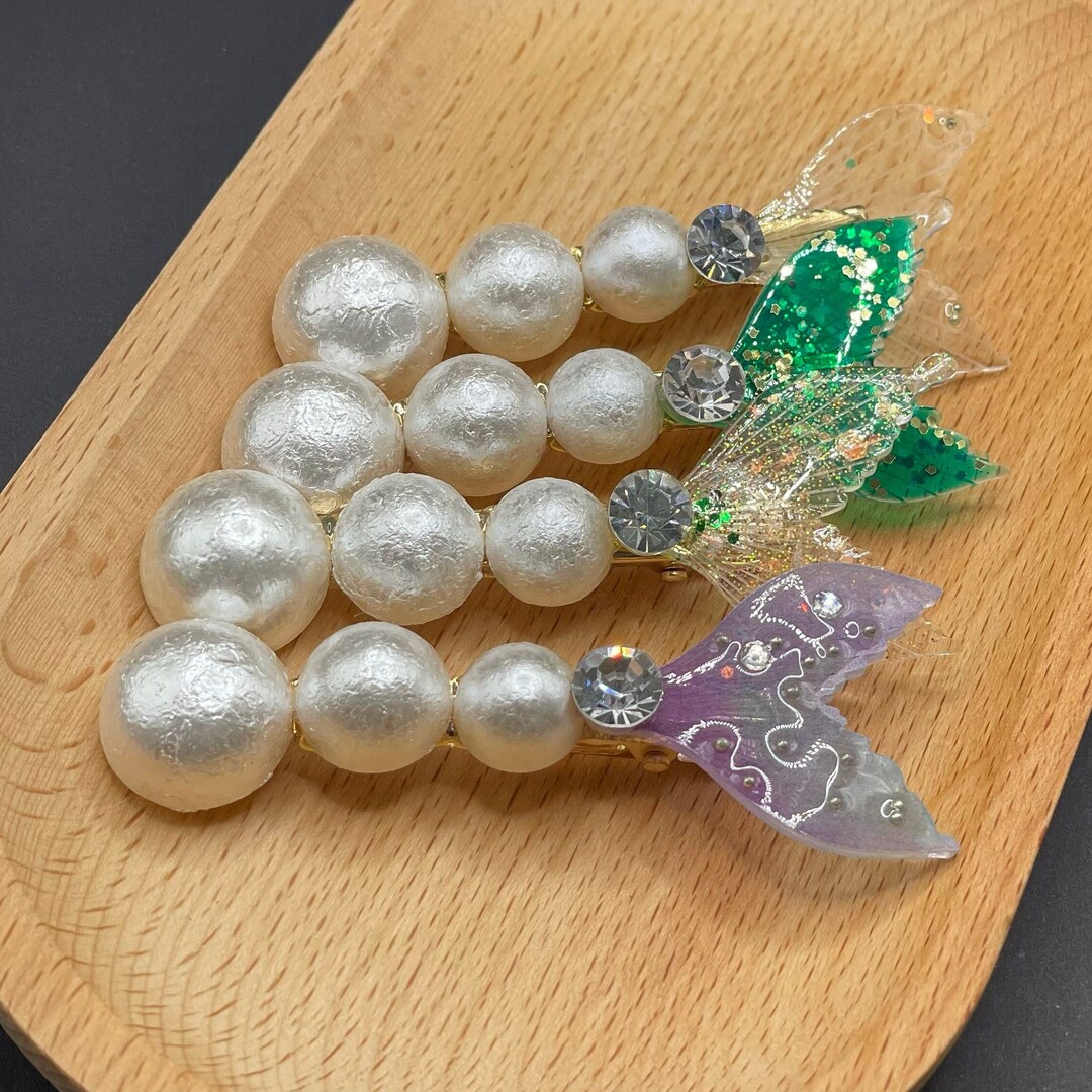 Minigooose | Women | Kid | the Missing Pearls in the Sea Hair Clip - Etsy