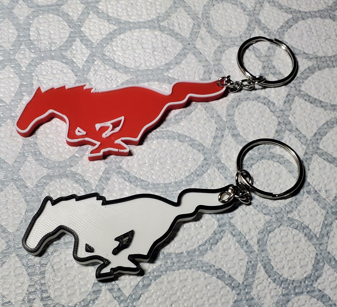 Mustang Pony Horse Key Chain Multiple Colors to Choose GT500 Cobra ...