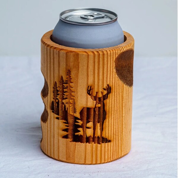 Wooden Can Koozie Holder - Etsy