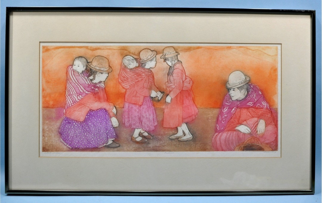 David Silverberg 1974 "juliaca" Hand Signed and Titled With COA Limited ...