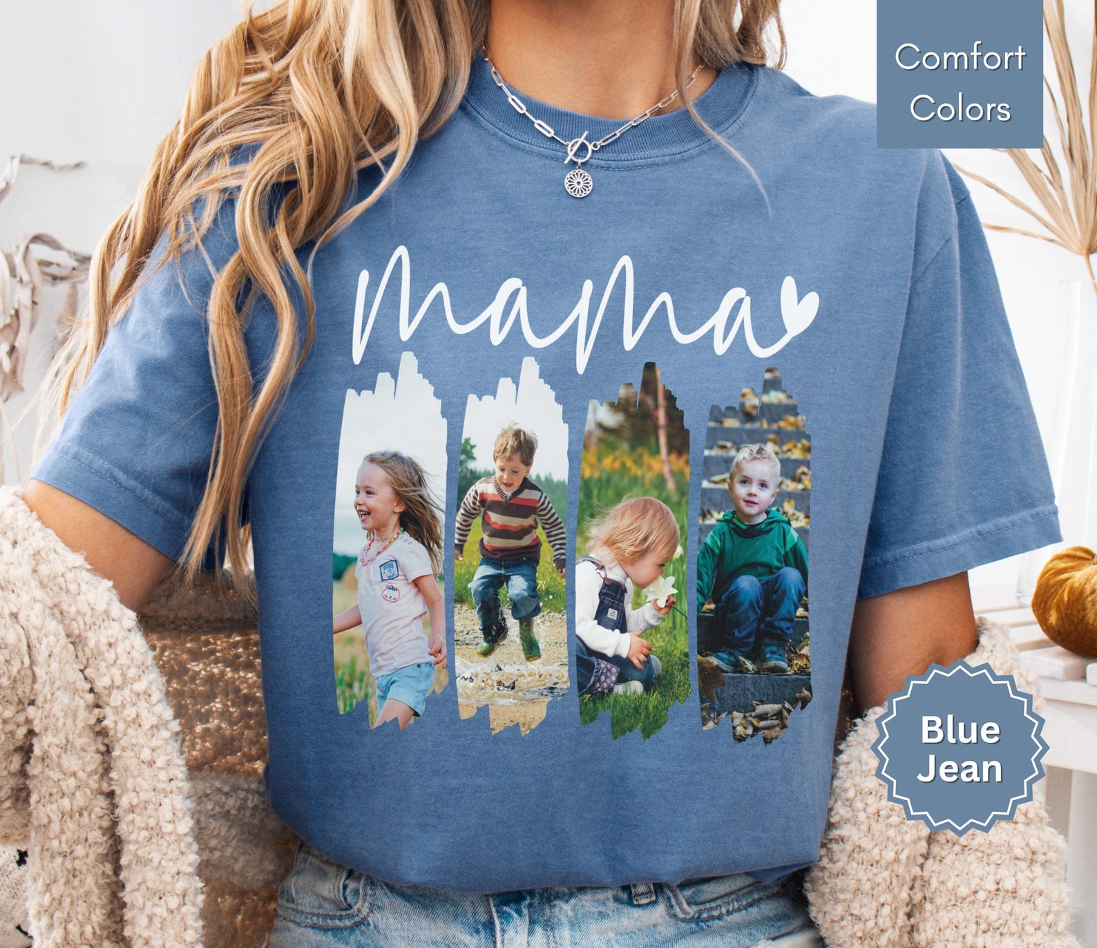 Custom Mama Photo Shirt, Customized Mothers Day Gift for Mom ...