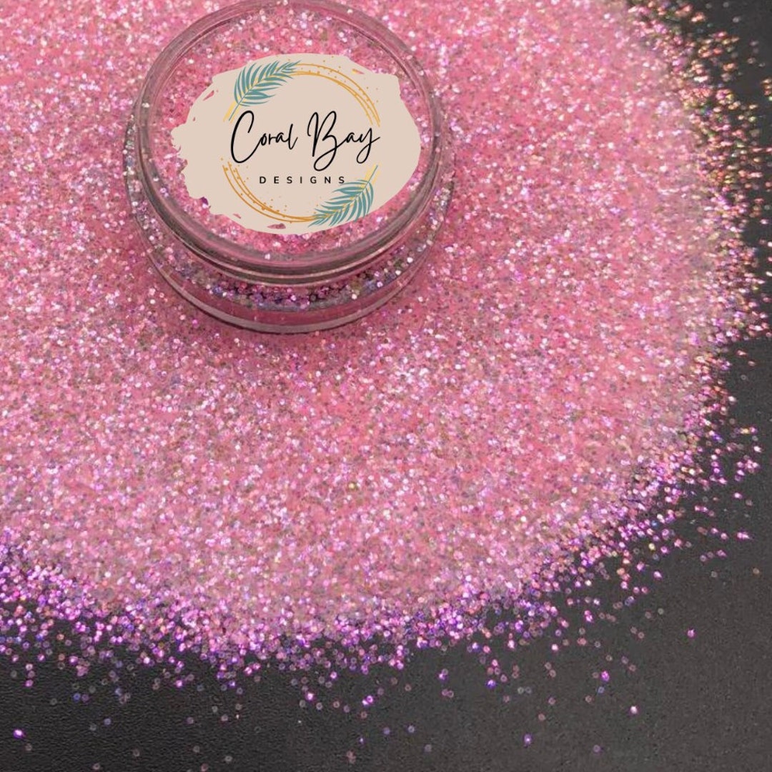 Tickled Pink, Pink Glitter, Pastel Pink Glitter, Crafts, Iridescent ...