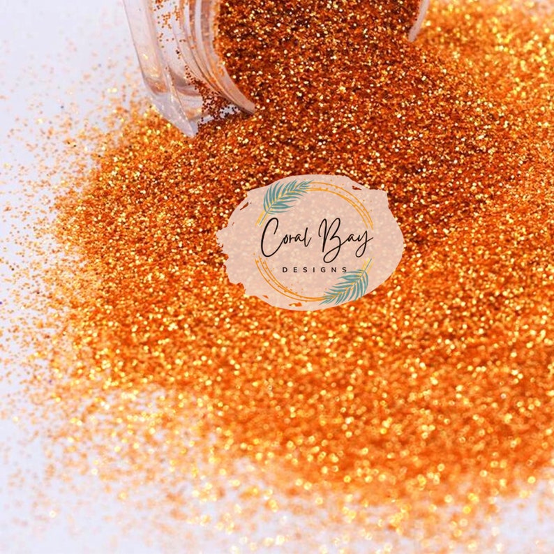 Sunburst Fine Orange Glitter Color Shift Glitter Fall - Etsy