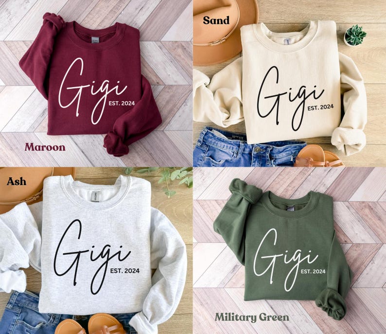 Custom Gigi Shirt Mothers Day Gift for Grandma Tshirt, Personalized ...
